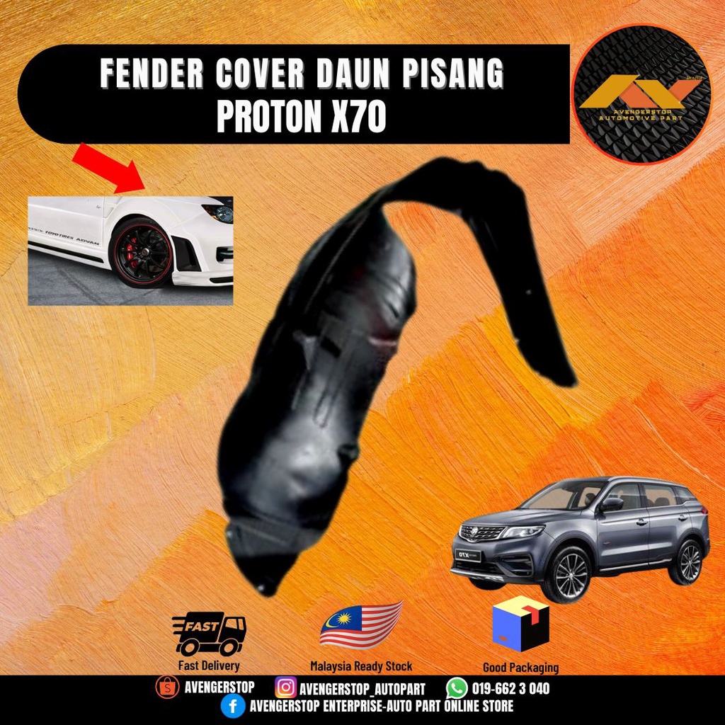 PROTON X70 FENDER COVER LINER PROTECTOR DAUN PISANG 100% NEW HIGH ...