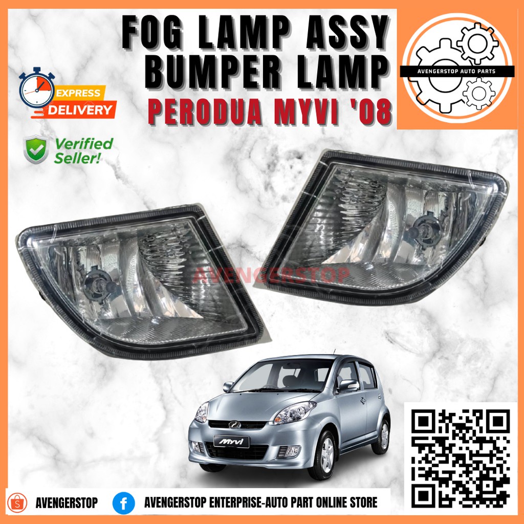 PERODUA MYVI 2008 FOG LAMP FRONT BUMPER LAMP LIGHT LAMP NEW HIGH ...