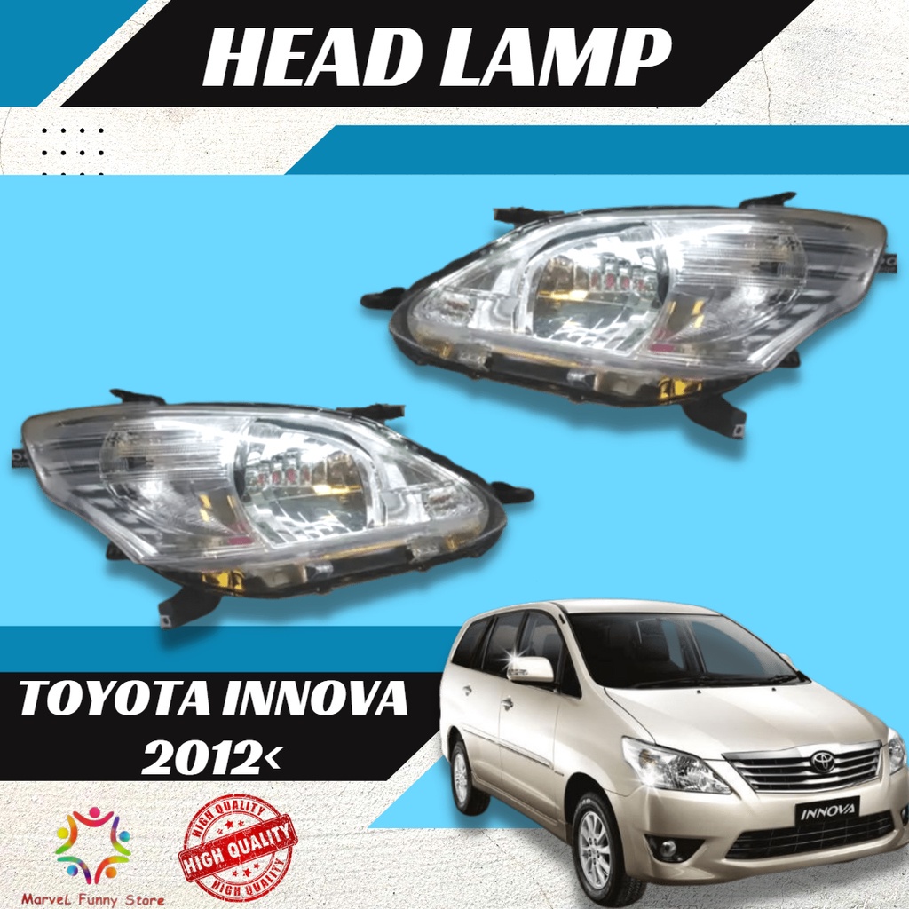 Toyota Innova Head Lamp Lampu Besar Depan 100% New High Quality ...