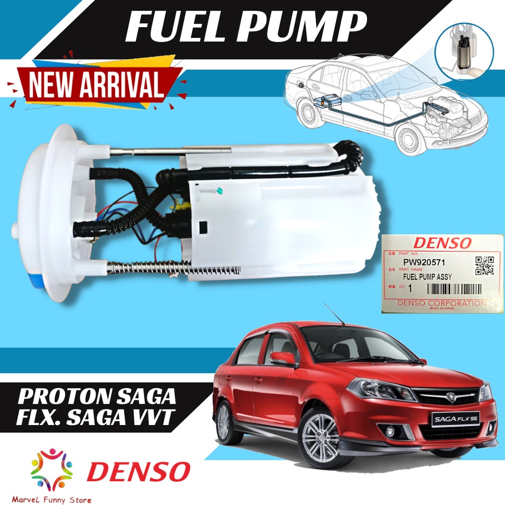 Proton Saga Flx Saga Vvt Denso Fuel Pump Original Pw920571 | Shopee ...