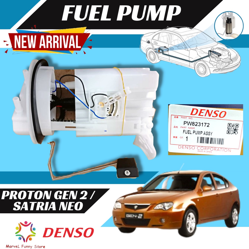 Proton Gen2 & Satria Neo Denso Fuel Pump Pw823411 | Shopee Malaysia