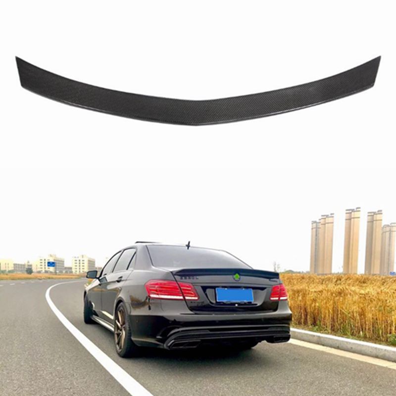 W212 V Style Carbon Fiber Car Rear Trunk boot lip wing spoiler for ...