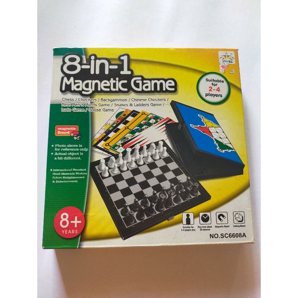 8-in-1 Magnetic Game Foldable Board | Shopee Malaysia