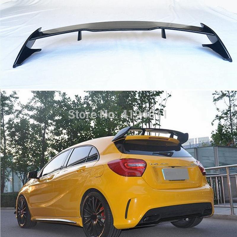 Car ABS Paint Color Rear Spoiler Trunk Wing For Mercedes Benz A Class ...