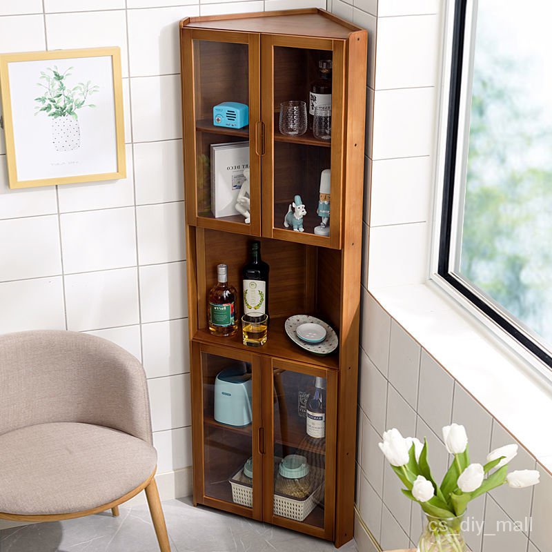 Corner sideboard for wine cabinet locker kitchen cupboard tea cabinet ...
