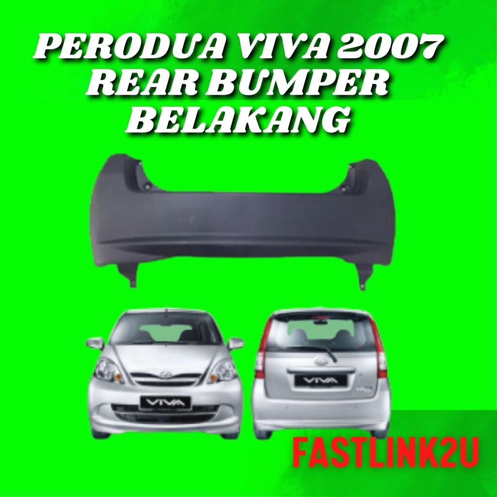 Fastlink Perodua Viva /Viva Elite 2007 2009 Rear Bumper Belakang PP ...