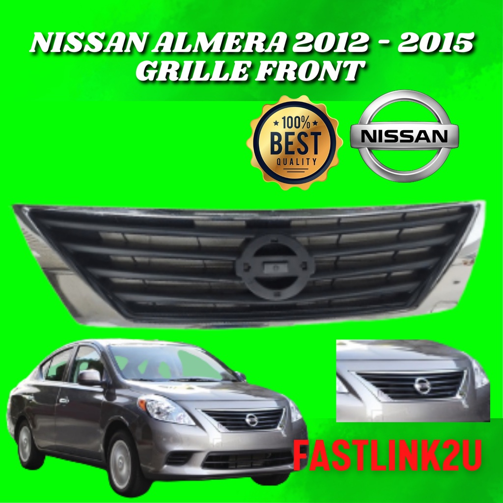 Fastlink Nissan Almera 2012 2013 2014 Grille Front Sarung Depan No Logo ...