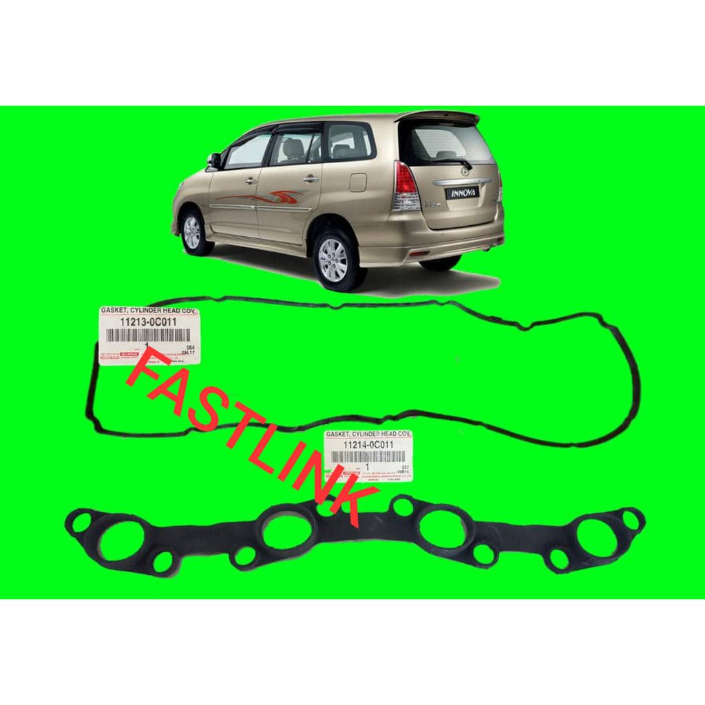 ORIGINAL TOYOTA INNOVA 2005-2015 VALVE COVER GASKET GETAH 100% NEW BARU ...