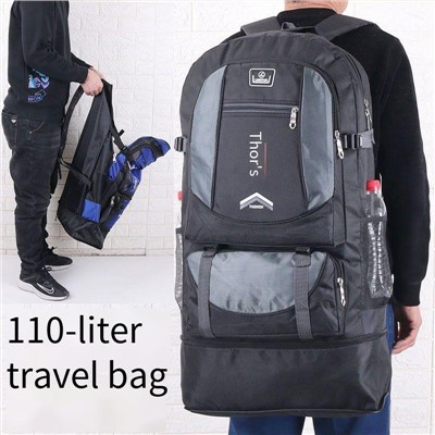 110L beg galas berkapasiti besar lelaki perjalanan luar beg gunung beg ...