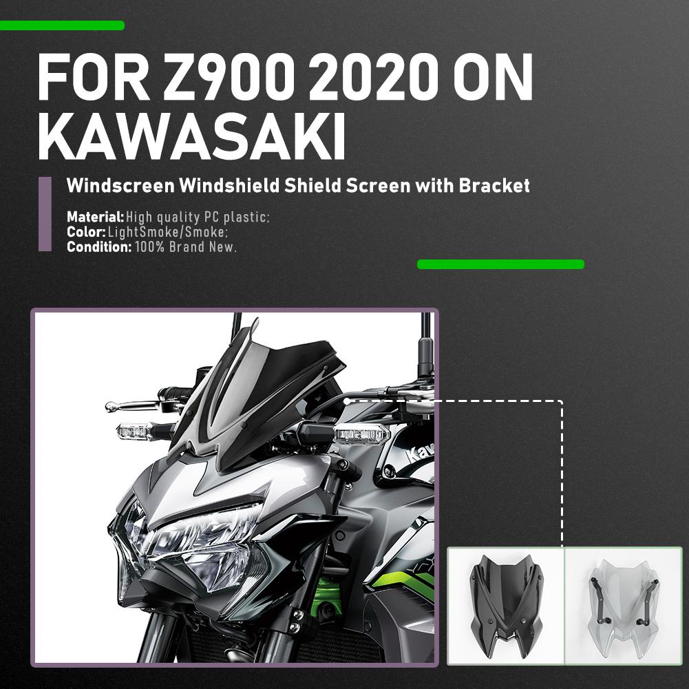For Kawasaki Z 900 2020 2021 2022 Z900 Windscreen Motorcycle Windshield ...
