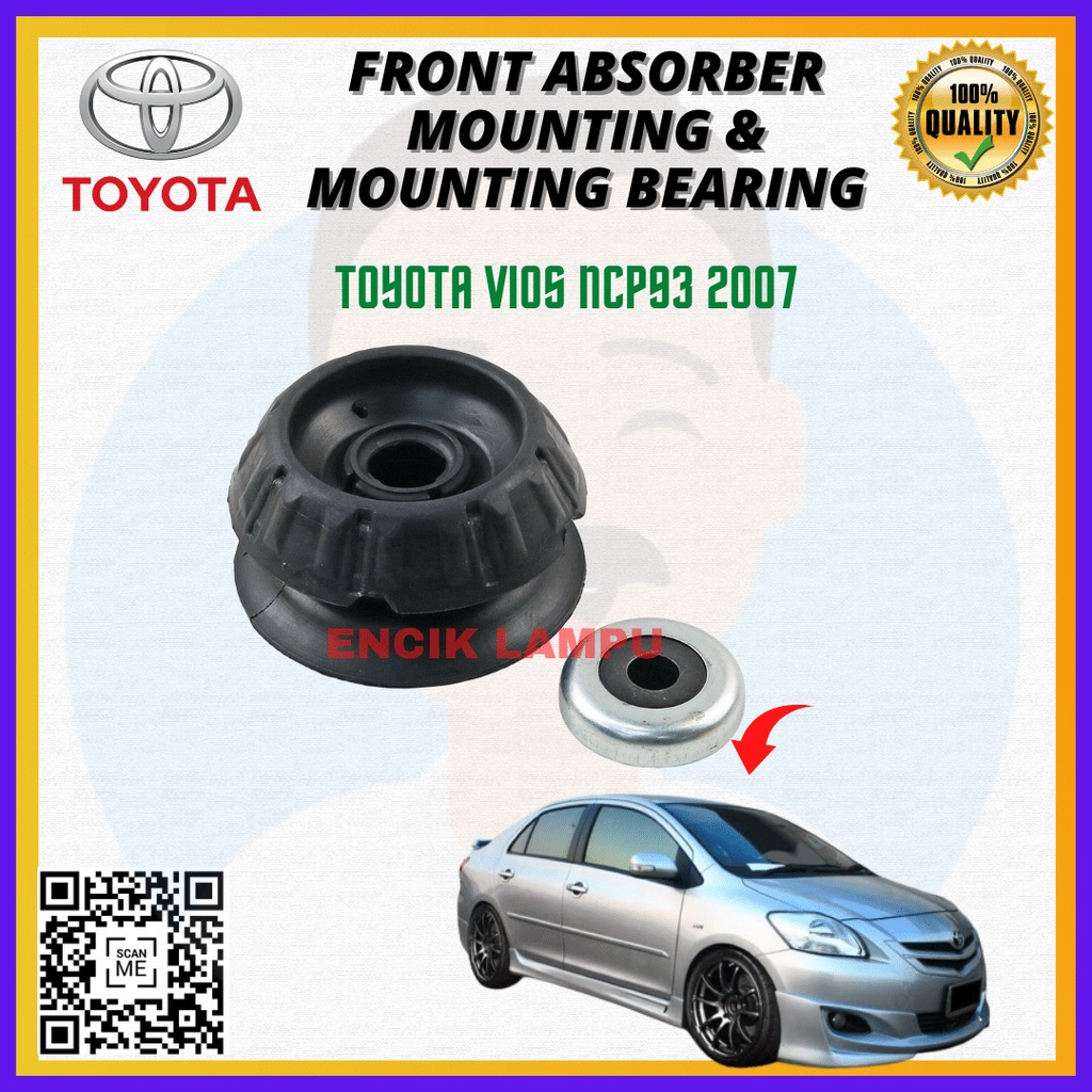 ORIGINAL TOYOTA VIOS NCP93 2007 ABSORBER MOUNTING DAMPER WITH BEARING ...