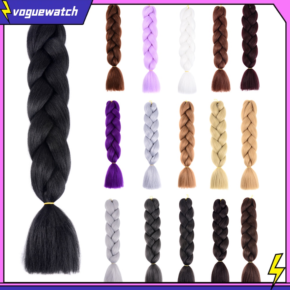 Color Synthetic Hair Extensions African Braids Crochet Braiding ...