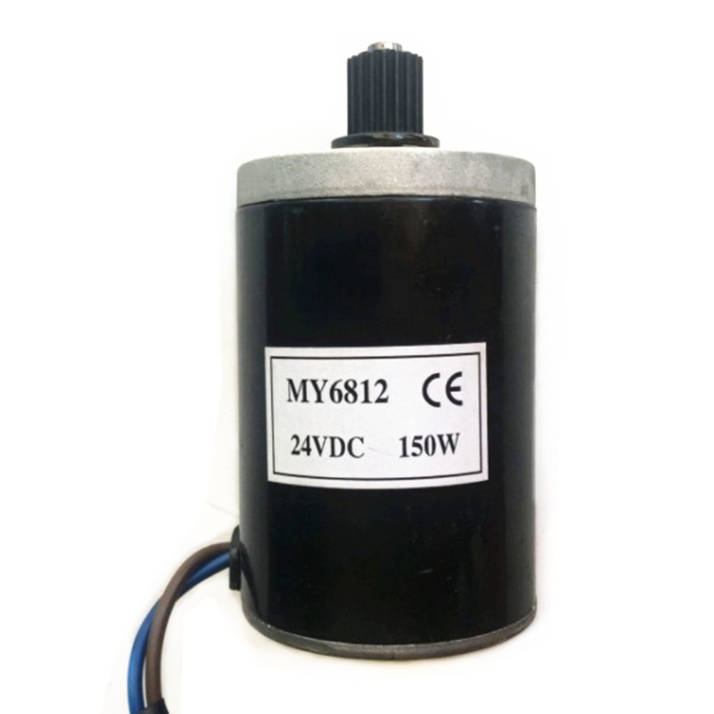 MY6812 Dc 150w 12V / 24v high speed motor with with belt pulley ...
