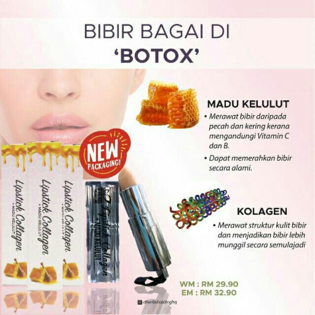 💄D'HERBS LIPSTICK COLLAGEN💄DHERBS LIPSTICK COLLAGEN💄Pack Baru & Lama 💄 ...