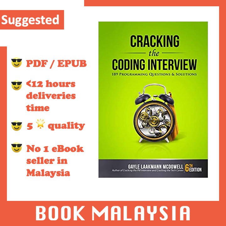 Book Buku Ebook Cracking The Coding Interview 6th Edition 189 Programming Questions And