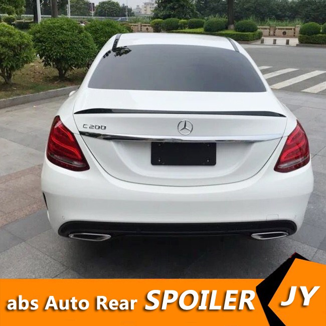 For Mercedes Benz W205 Spoiler 2016-2018 C-class C180 C200L C63 Spoiler High Quality ABS Car ...