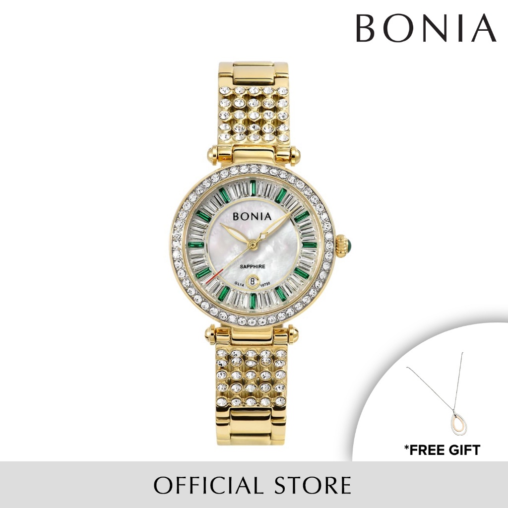 Bonia Lustro Cristallo Women Watch Elegance BNB10730-2257S | Shopee ...