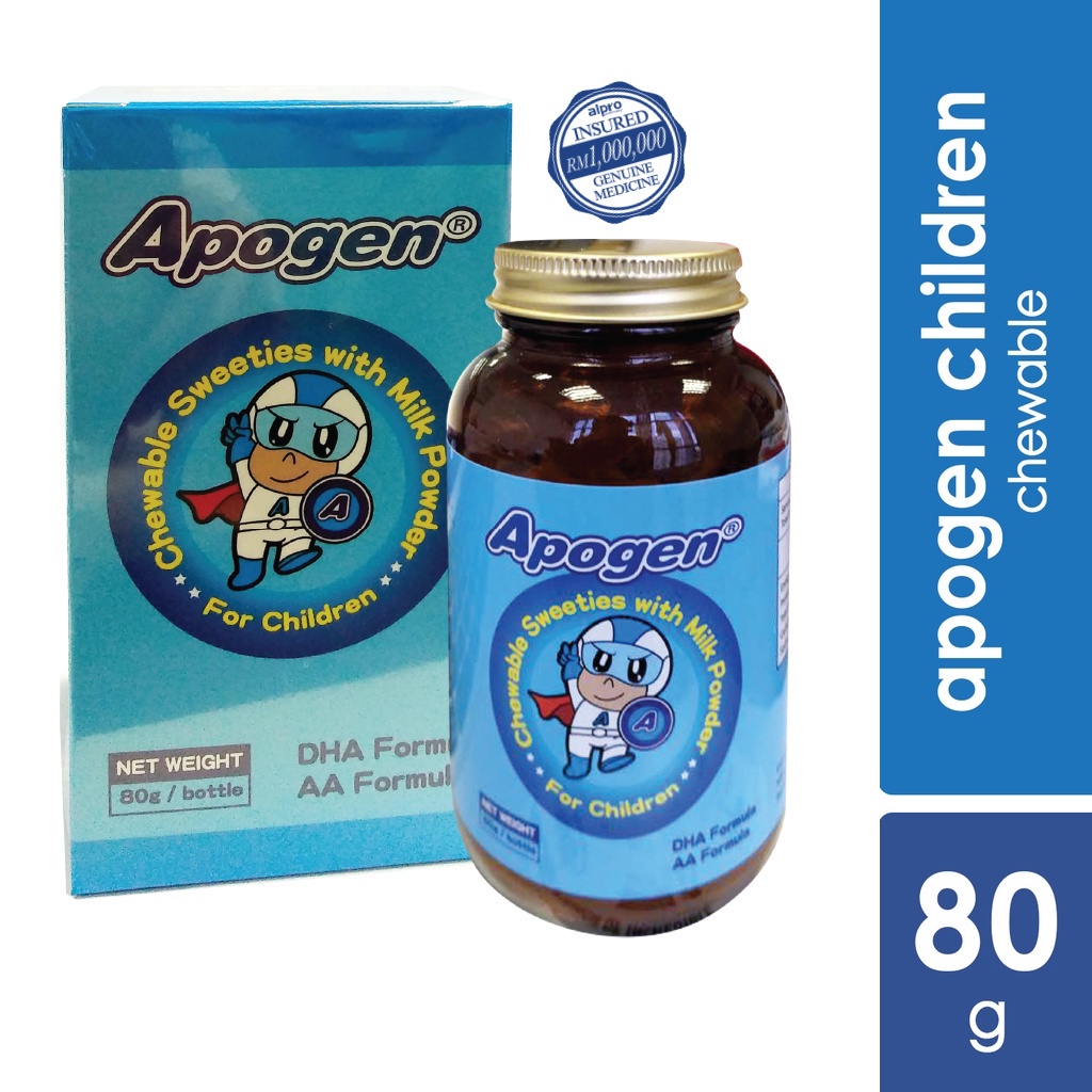 Apogen Children Sweeties Chewable Immune Booster (80g) Exp Date: 06/ ...