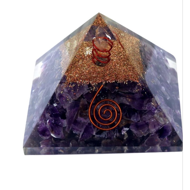 Orgone Pyramid | Amethyst Orgonite Pyramid for Power & Wisdom | Healing ...