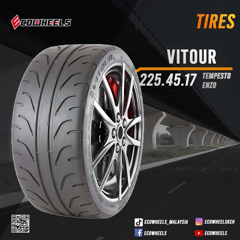 Vitour Tire 225/45 R17 T Tempesta Enzo | Shopee Malaysia