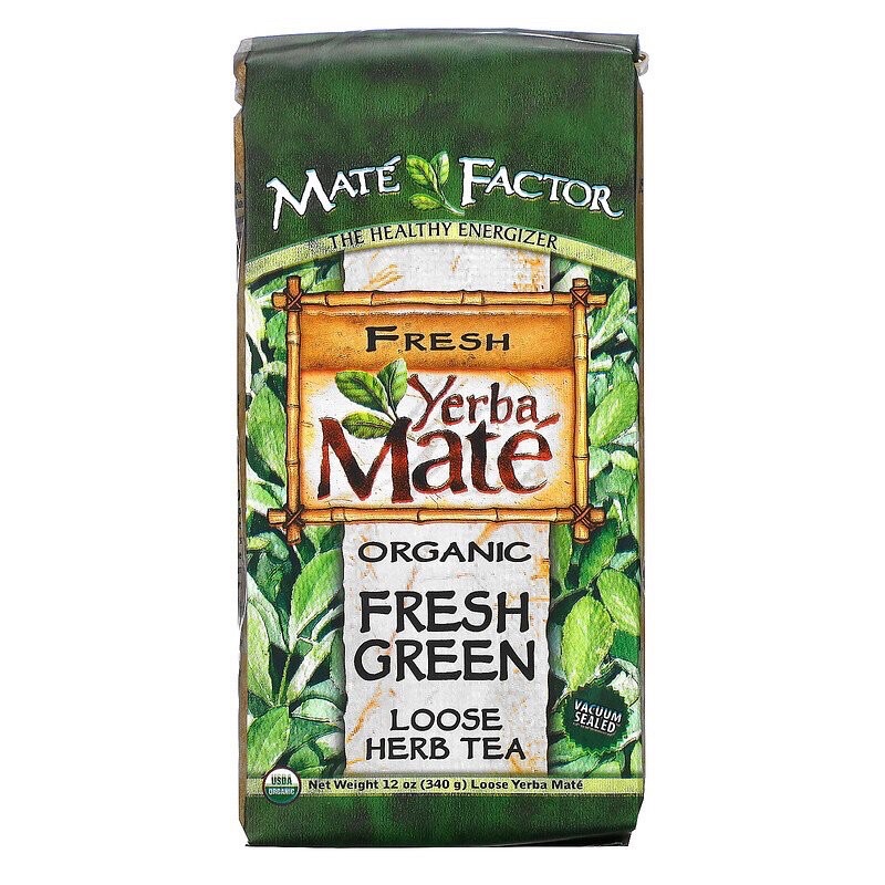 Exp: Dec 2026, Mate Factor, Organic Yerba Mate, Fresh Green, Loose Herb ...