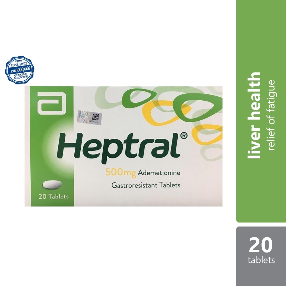 Abbott Heptral Tablet 500mg 2x10s (liver health) | Shopee Malaysia