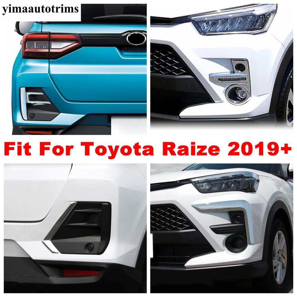 Front Bumper Fog Lights Lamps Frame / Eyelid Eyebrow Stripes Cover Trim ...
