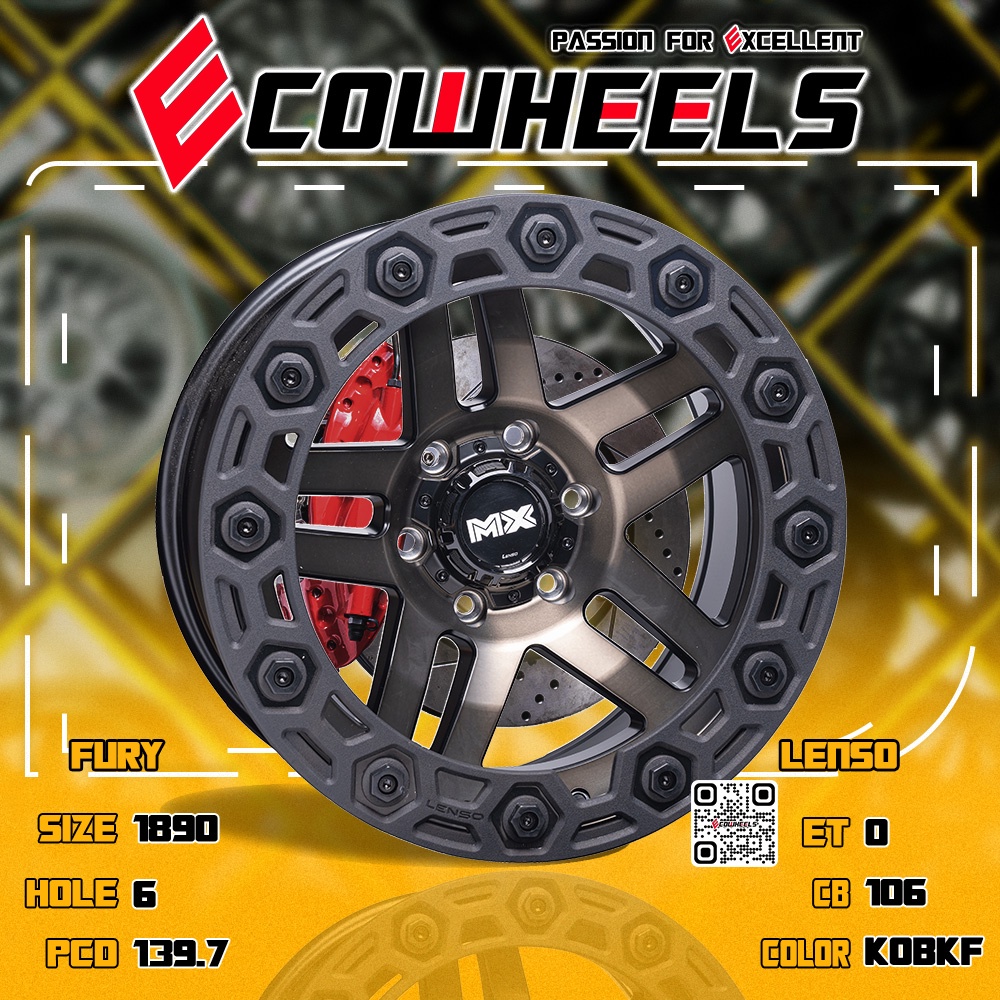Original LENSO Wheels | MX FURY 18 Inch 6H139.7 | Shopee Malaysia