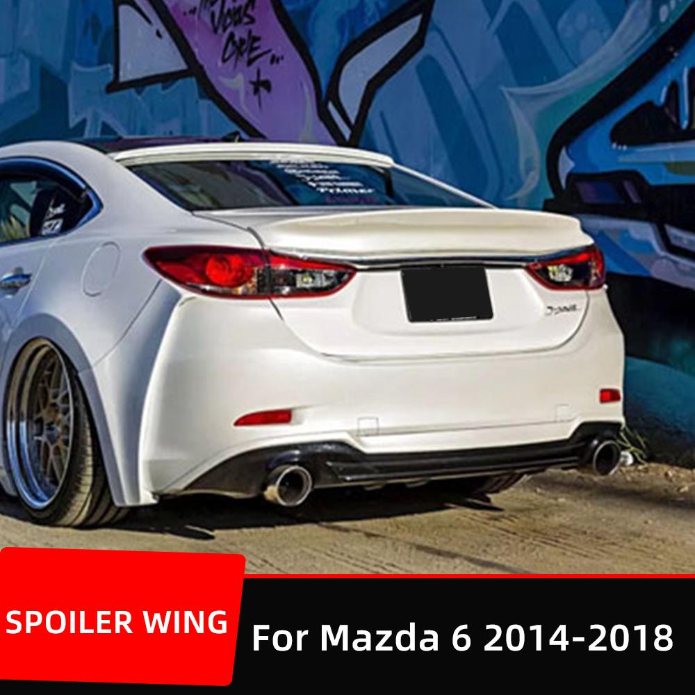 For Mazda 6 Sedan 4 Door Rear Trunk Lid Car Spoiler Wings 2014 2015 ...