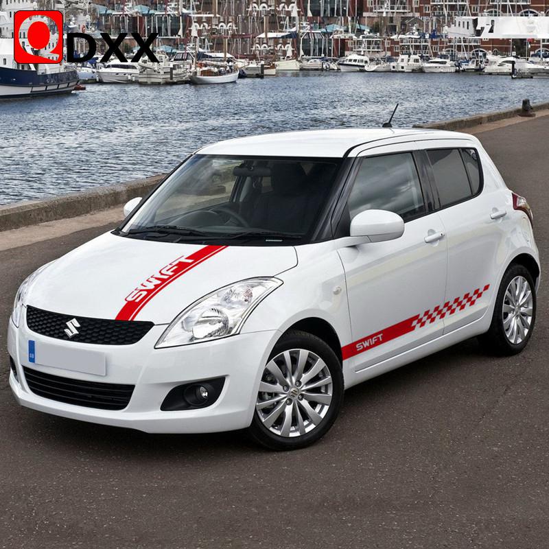 Car Hood Bonnet Vinyl Decals Auto Door Side Skirt Sticker For SUZUKI ...