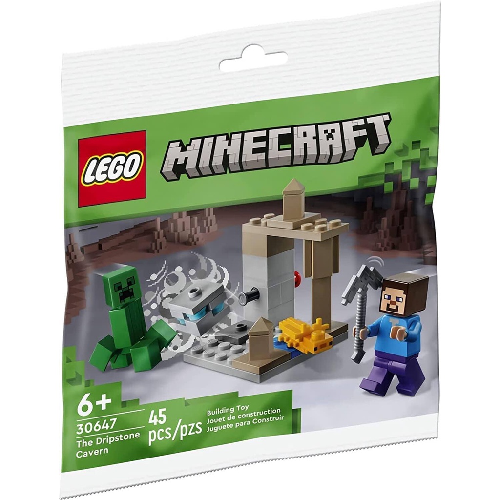 (BrickBoy) 30647 LEGO Minecraft The Stalactite Cave Polybag | Shopee ...