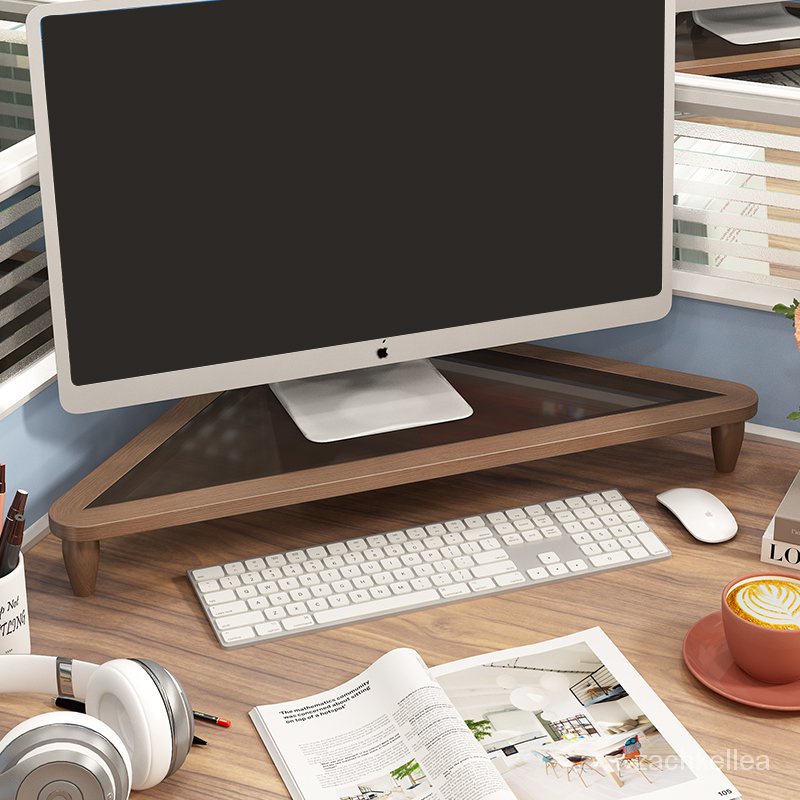Get gifts/QM🍅 Le Series Solid Wood Corner Computer Monitor Display ...