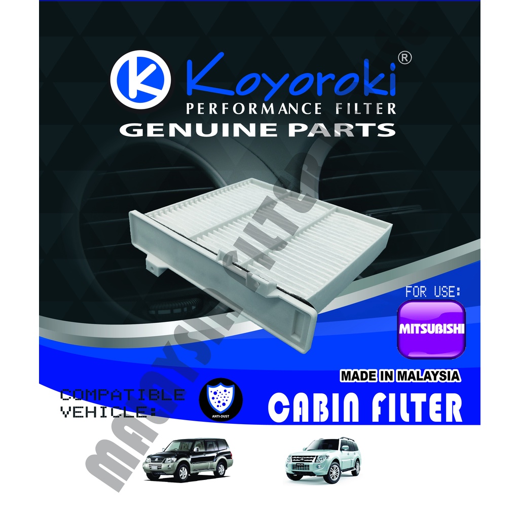 MITSUBISHI PAJERO EXCEED(V60/V80) PENAPIS CABIN FILTER RMB-500057-CP ...
