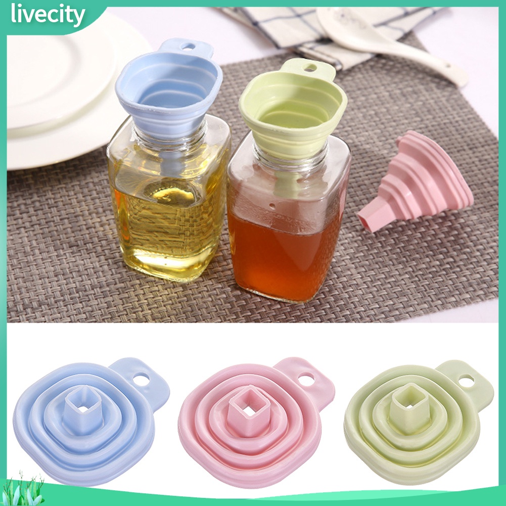 {livecity} Retractable Mini Funnel Transferring Liquid Oil Perfume ...