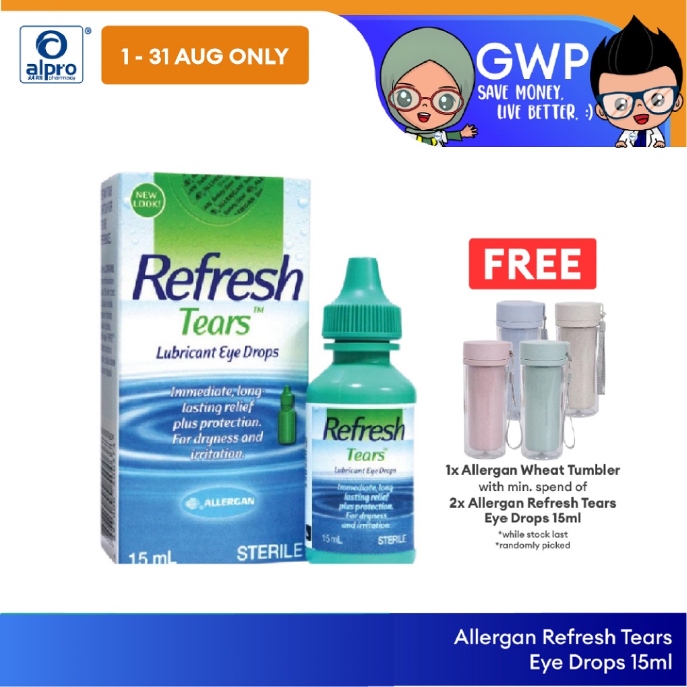 Allergan Refresh Tears Lubricant Eye Drops (15ml) | Shopee Malaysia