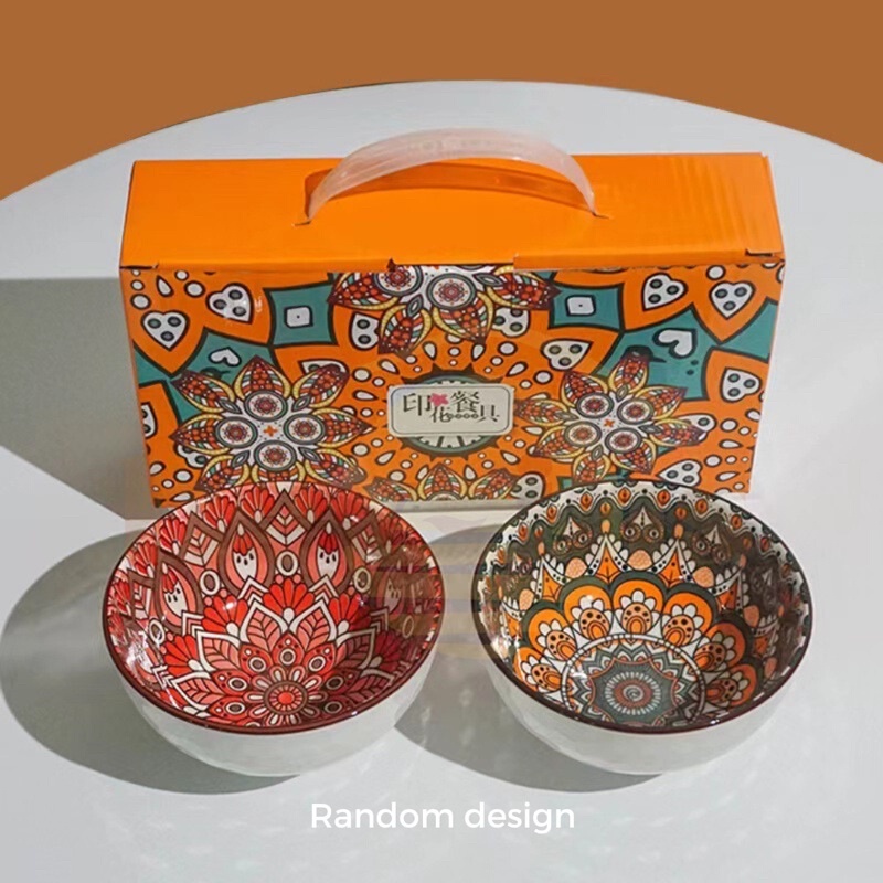 Bohemian design Ceramic bowls plates set Gift Ideas Door Gift Wedding ...