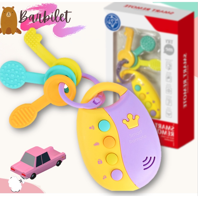 Smart Remote Keychain Baby Teethers Early Educational Learning Toddler ...