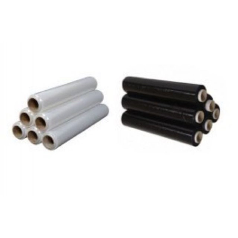 Transparent/ Black Plastic Wrapping Stretch Film (1roll) | Shopee Malaysia
