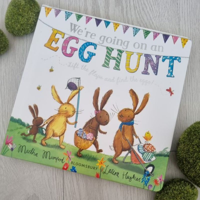 We are going on a egg hunt easter book board book with lots of flaps to ...