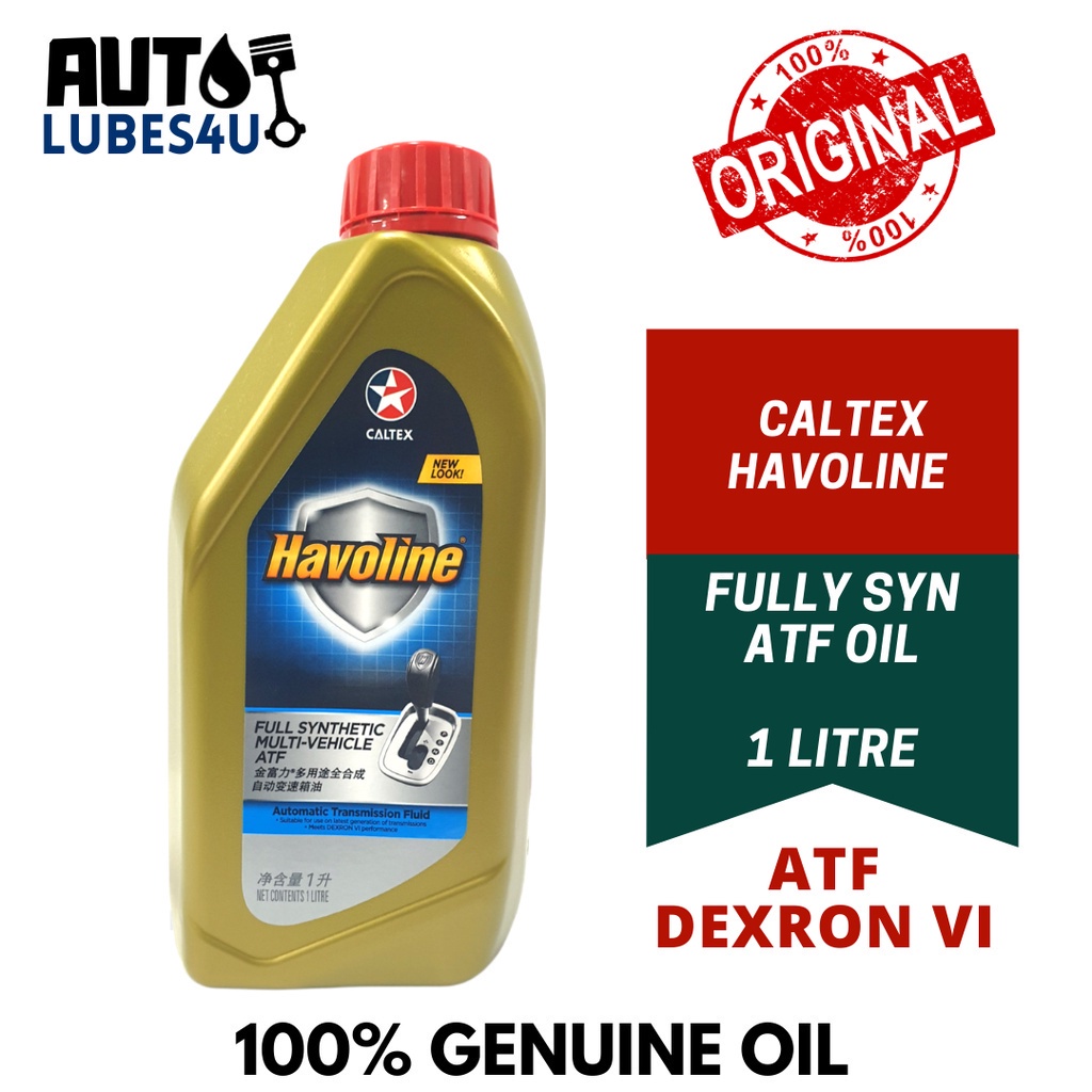 Caltex Havoline Fully Synthetic Multi-Vehicle ATF Oil 1L - Caltex ...