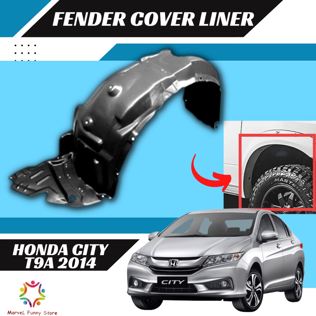 Honda City T9A 2Ct 2014 Front Liner Protector Fender Cover Daun Pisang ...