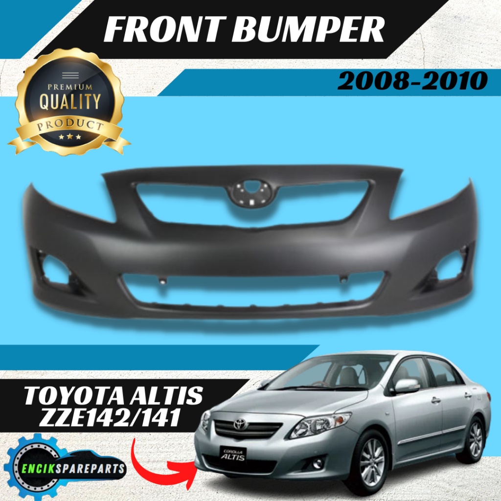 Toyota Altis 2008 Zze142 Zze141 Front Bumper Depan Plastic Pp Material ...
