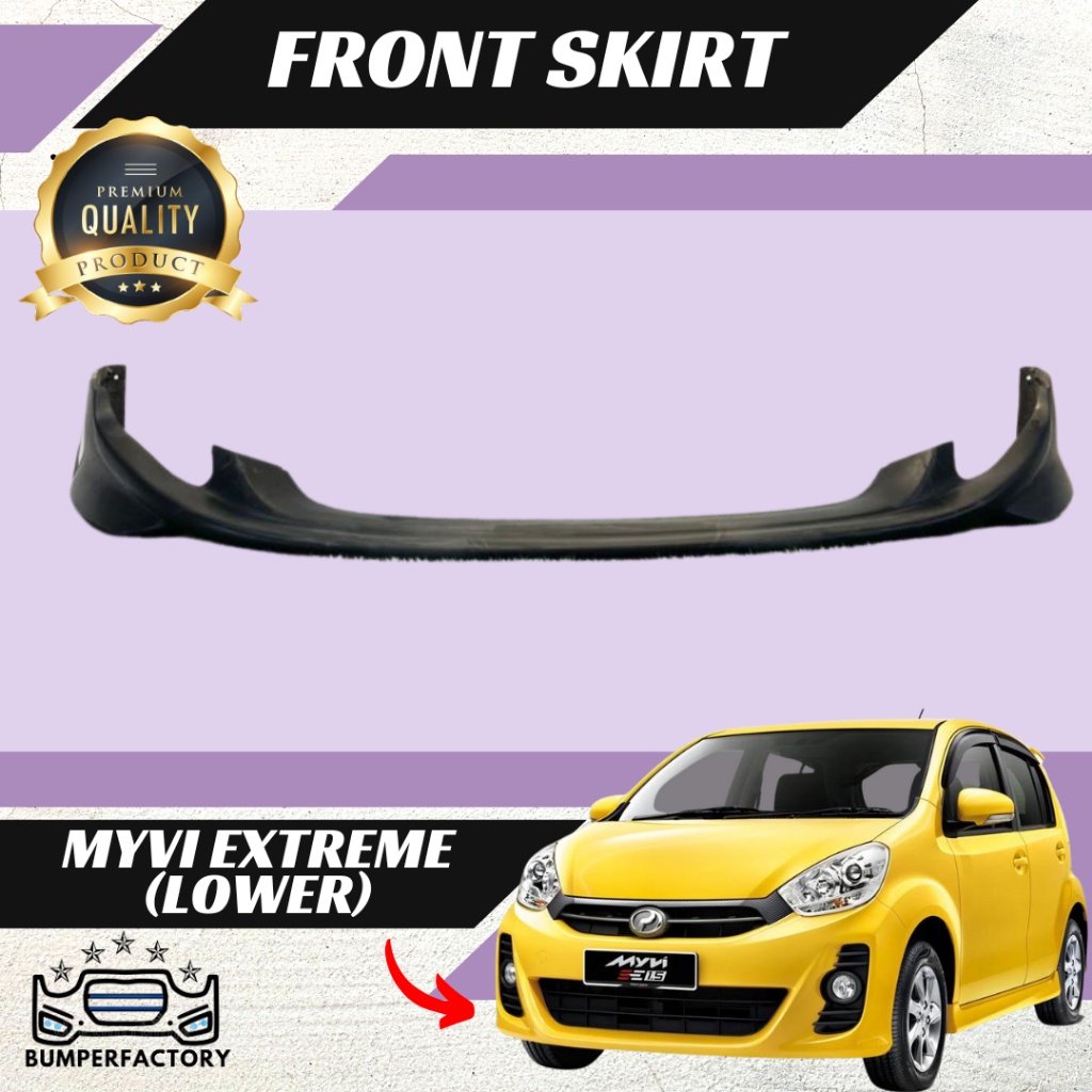 Perodua Myvi Extreme Se 1.5 Front Bumper Skirt Pu Material | Shopee ...
