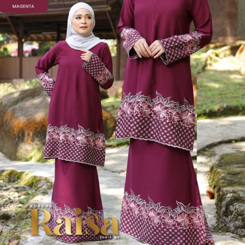 🌸 KURUNG SULAM RAISA BY TUNIK.MY🌸 BAJU KURUNG RAYA CANTIK MURAH🌸 BAJU ...