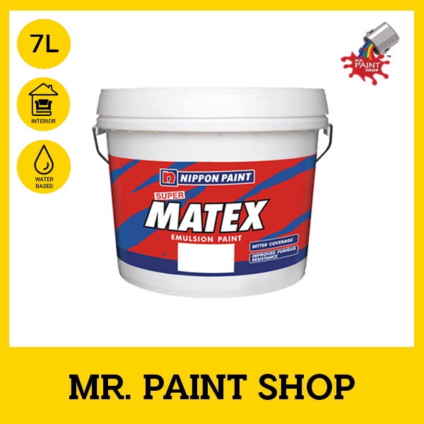 7L NIPPON SUPER MATEX EMULSION PAINT - 175 LINEN | Shopee Malaysia