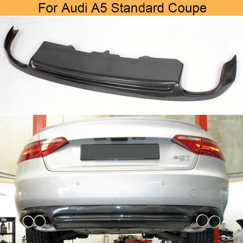 Carbon Fiber Car Rear Bumper Diffuser Lip Spoiler for Audi A5 Coupe 2 ...