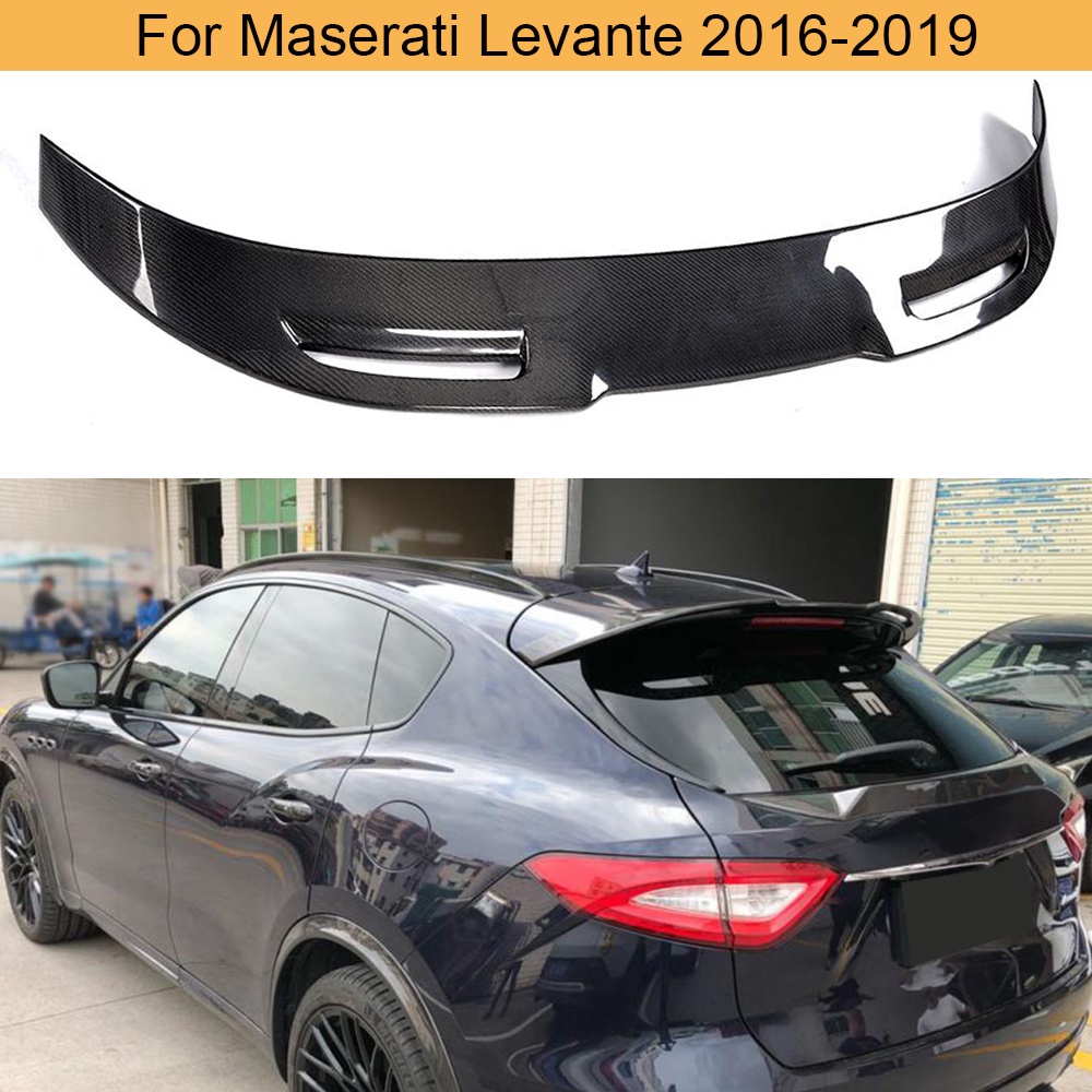 Carbon Fiber Car Rear Roof Spoiler Wing For Maserati Levante 2016 2017 ...
