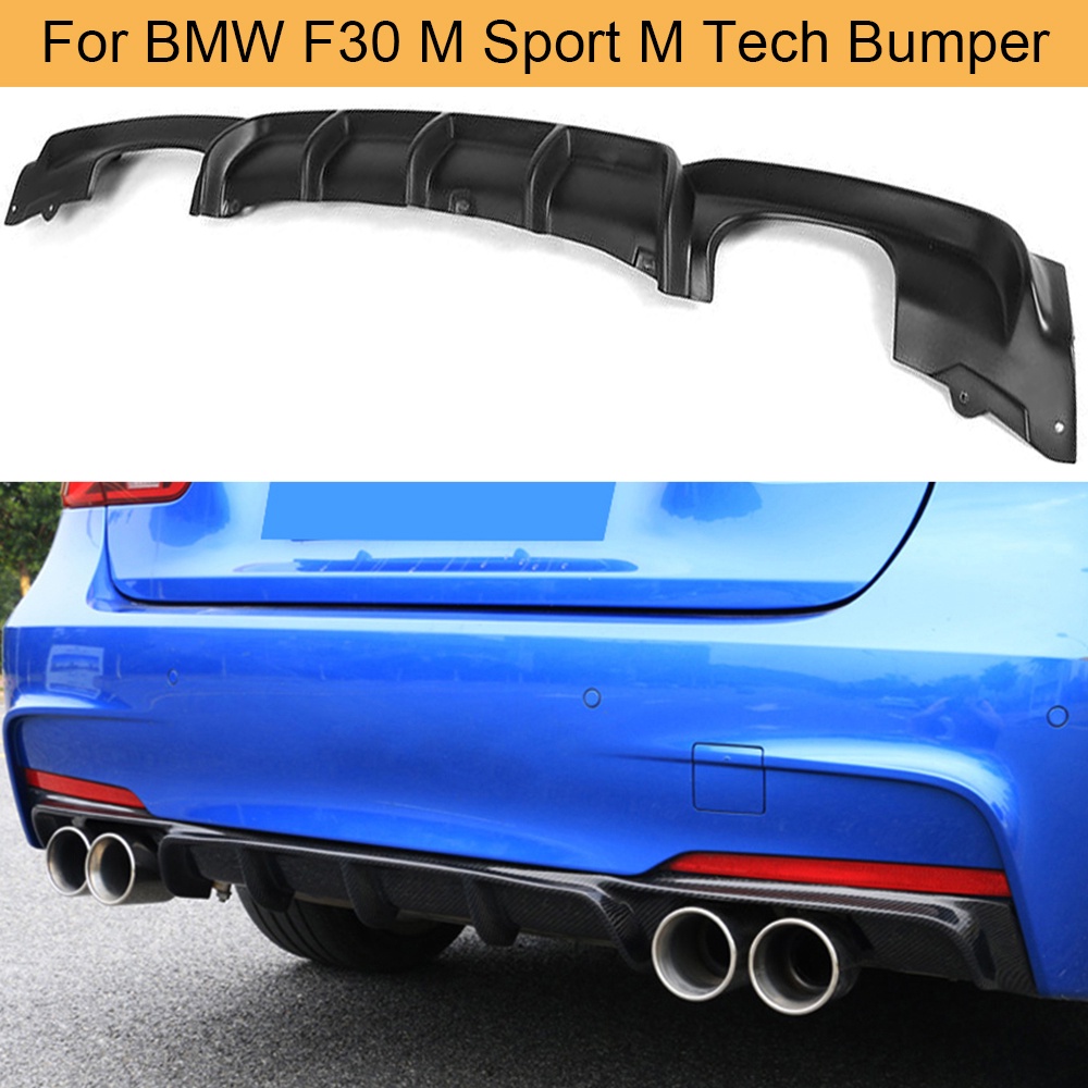 FRP Black Rear bumper Diffuser for BMW 3 Series F30 M Sport 2012-2017 ...