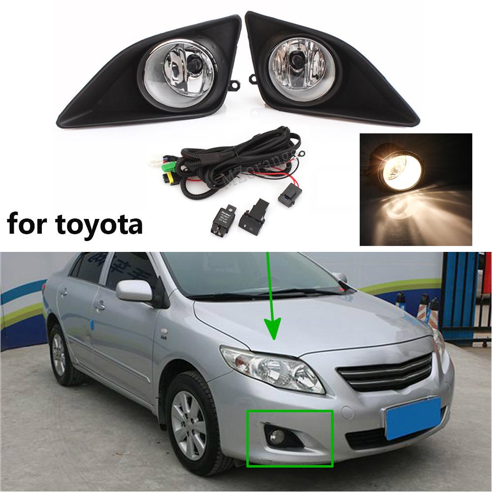 Car Fog Lights For Toyota Corolla 2008-2010 For Camry Ractis Avensis ...