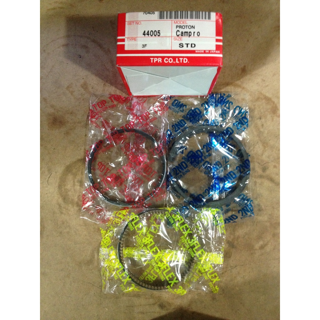 Piston Ring Set (Standard Size) for Proton Saga FLX, Iriz, Exora Turbo ...